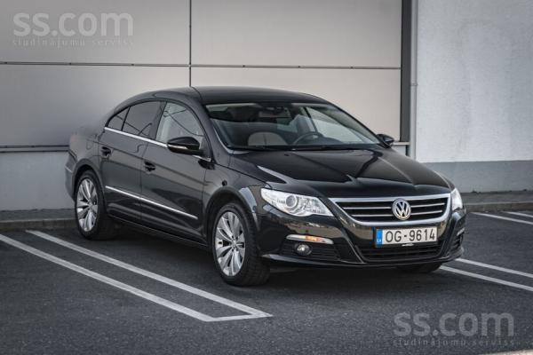 Black Volkswagen CC / Passat CC 2011 in Riga, with an engine capacity of 1.80 L and mileage of 188 thousand km for 6250 €, photo 3 on AUTOMOTO.COM.LV