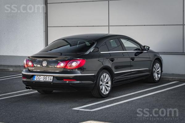 Black Volkswagen CC / Passat CC 2011 in Riga, with an engine capacity of 1.80 L and mileage of 188 thousand km for 6250 €, photo 4 on AUTOMOTO.COM.LV
