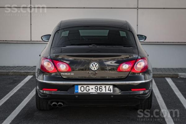 Black Volkswagen CC / Passat CC 2011 in Riga, with an engine capacity of 1.80 L and mileage of 188 thousand km for 6250 €, photo 5 on AUTOMOTO.COM.LV