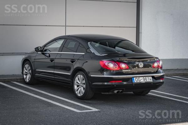 Black Volkswagen CC / Passat CC 2011 in Riga, with an engine capacity of 1.80 L and mileage of 188 thousand km for 6250 €, photo 6 on AUTOMOTO.COM.LV