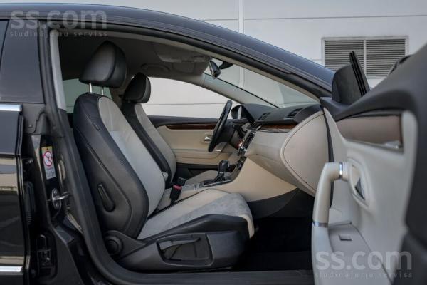Black Volkswagen CC / Passat CC 2011 in Riga, with an engine capacity of 1.80 L and mileage of 188 thousand km for 6250 €, photo 9 on AUTOMOTO.COM.LV