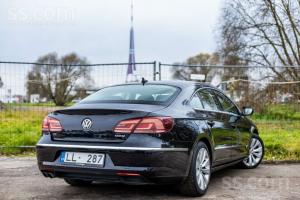 Black Volkswagen CC / Passat CC 2012 in Riga, with an engine capacity of 2.00 L and mileage of 273 thousand km for 6390 €, photo 7 on AUTOMOTO.COM.LV