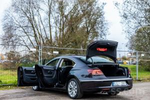 Black Volkswagen CC / Passat CC 2012 in Riga, with an engine capacity of 2.00 L and mileage of 273 thousand km for 6390 €, photo 9 on AUTOMOTO.COM.LV