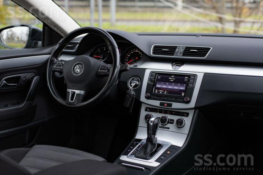 Black Volkswagen CC / Passat CC 2012 in Riga, with an engine capacity of 2.00 L and mileage of 273 thousand km for 6390 €, photo 23 on AUTOMOTO.COM.LV