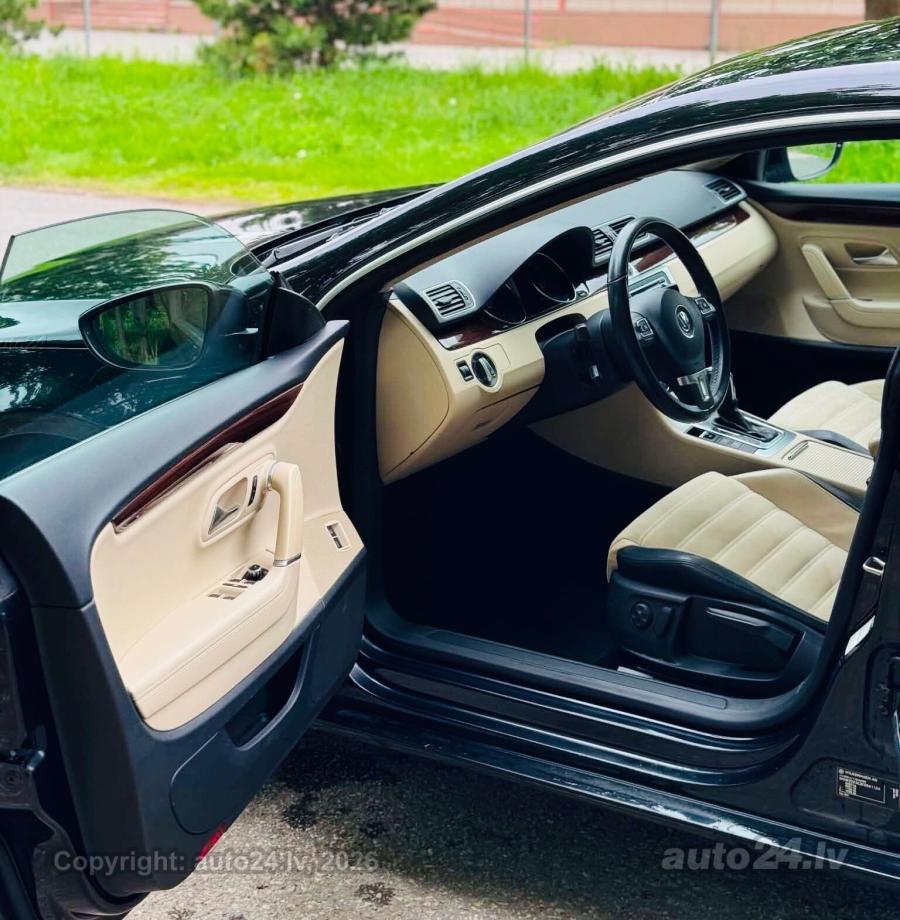 Black Volkswagen CC / Passat CC 2012 in Tartu, with an engine capacity of 1.80 L and mileage of 208 thousand km for 6500 €, photo 6 on AUTOMOTO.COM.LV