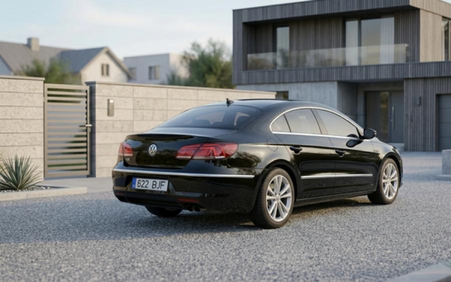 Black Volkswagen CC / Passat CC 2012 in Johvi, with an engine capacity of 1.80 L and mileage of 150 thousand km for 6990 €, photo 3 on AUTOMOTO.COM.LV