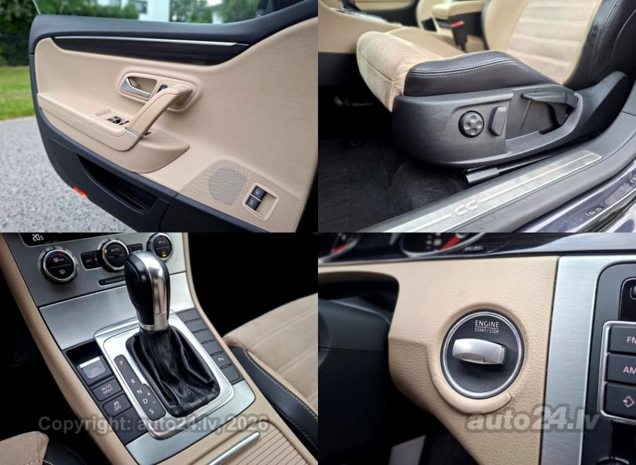 Black Volkswagen CC / Passat CC 2012 in Tallinn, with an engine capacity of 1.80 L and mileage of 151 thousand km for 6900 €, photo 20 on AUTOMOTO.COM.LV