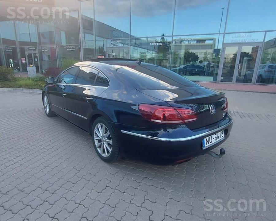 Black Volkswagen CC / Passat CC 2012 in Riga, with an engine capacity of 2.00 L and mileage of 317 thousand km for 6299 €, photo 4 on AUTOMOTO.COM.LV