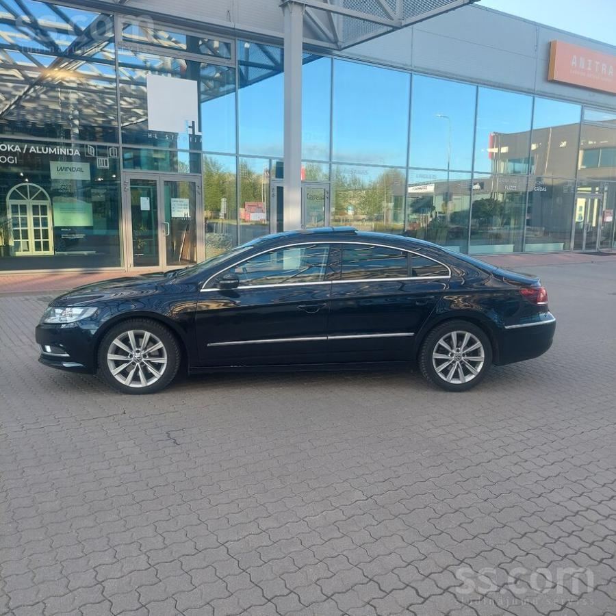 Black Volkswagen CC / Passat CC 2012 in Riga, with an engine capacity of 2.00 L and mileage of 317 thousand km for 6299 €, photo 6 on AUTOMOTO.COM.LV