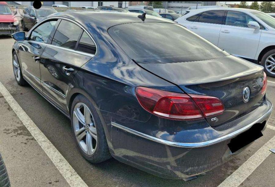 Black Volkswagen CC / Passat CC 2013 in Kazlu Ruda, with an engine capacity of 2.00 L and mileage of 235 thousand km for 2750 €, photo 2 on AUTOMOTO.COM.LV