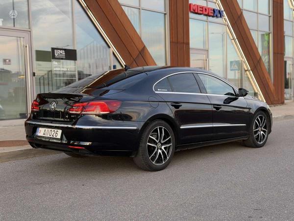 Black Volkswagen CC / Passat CC 2013 in Vilnius, with an engine capacity of 1.98 L and mileage of 200 thousand km for 4999 €, photo 3 on AUTOMOTO.COM.LV