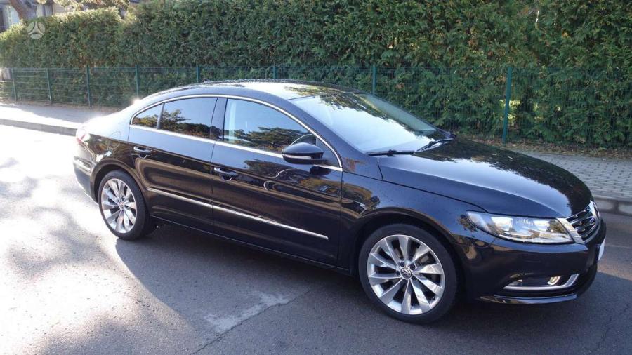 Black Volkswagen CC / Passat CC 2013 in Klaipeda, with an engine capacity of 1.97 L and mileage of 244 thousand km for 8500 €, photo 4 on AUTOMOTO.COM.LV
