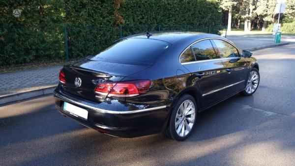 Black Volkswagen CC / Passat CC 2013 in Klaipeda, with an engine capacity of 1.97 L and mileage of 244 thousand km for 8500 €, photo 7 on AUTOMOTO.COM.LV