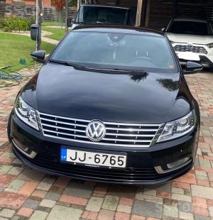Black Volkswagen CC / Passat CC 2013 in Riga, with an engine capacity of 2.00 L and mileage of 269 thousand km for 6900 €, photo 1 on AUTOMOTO.COM.LV