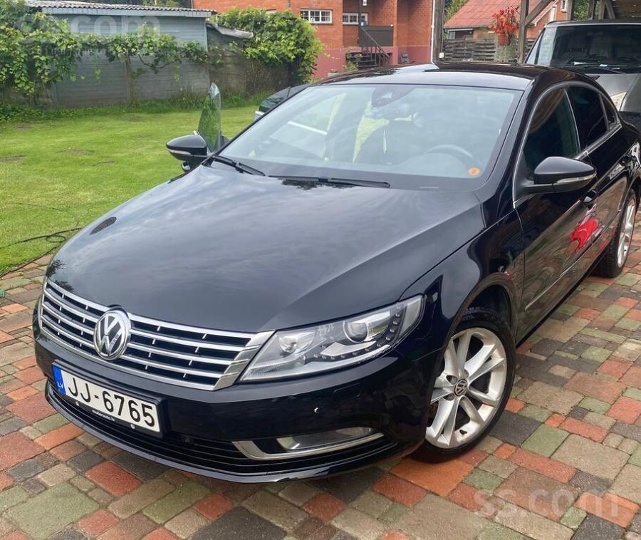 Black Volkswagen CC / Passat CC 2013 in Riga, with an engine capacity of 2.00 L and mileage of 269 thousand km for 6900 €, photo 8 on AUTOMOTO.COM.LV