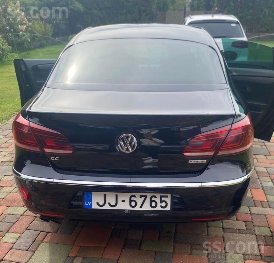 Black Volkswagen CC / Passat CC 2013 in Riga, with an engine capacity of 2.00 L and mileage of 269 thousand km for 6900 €, photo 10 on AUTOMOTO.COM.LV