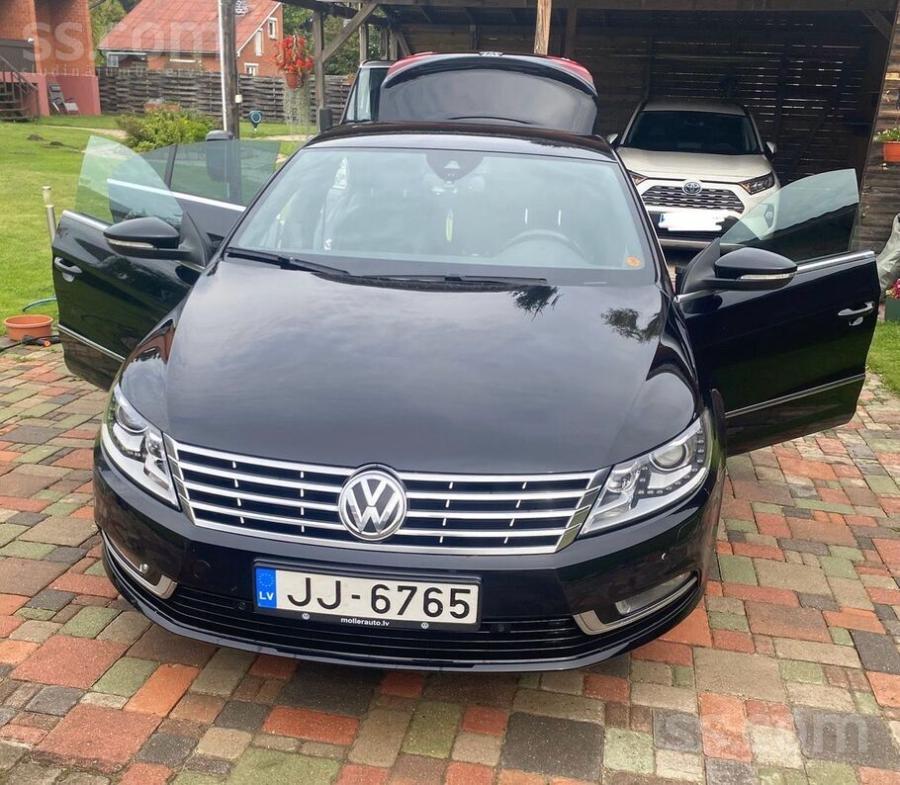 Black Volkswagen CC / Passat CC 2013 in Riga, with an engine capacity of 2.00 L and mileage of 269 thousand km for 6900 €, photo 12 on AUTOMOTO.COM.LV