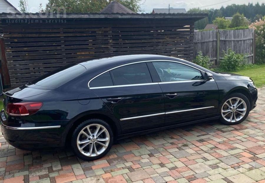 Black Volkswagen CC / Passat CC 2013 in Riga, with an engine capacity of 2.00 L and mileage of 269 thousand km for 6900 €, photo 16 on AUTOMOTO.COM.LV