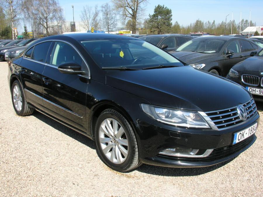 Black Volkswagen CC / Passat CC 2014 in Riga, with an engine capacity of 1.40 L and mileage of 117 thousand km for 8900 €, photo 3 on AUTOMOTO.COM.LV