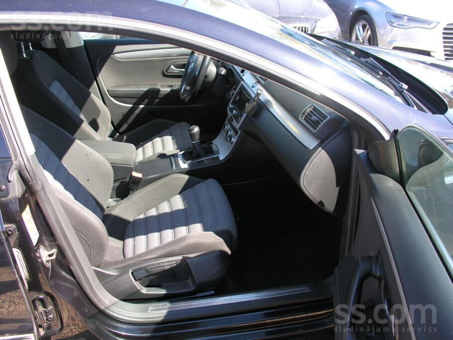 Black Volkswagen CC / Passat CC 2014 in Riga, with an engine capacity of 1.40 L and mileage of 117 thousand km for 8900 €, photo 7 on AUTOMOTO.COM.LV