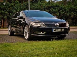 Black Volkswagen CC / Passat CC 2014 in Vilnius, with an engine capacity of 1.97 L and mileage of 299 thousand km for 7650 €, photo 4 on AUTOMOTO.COM.LV