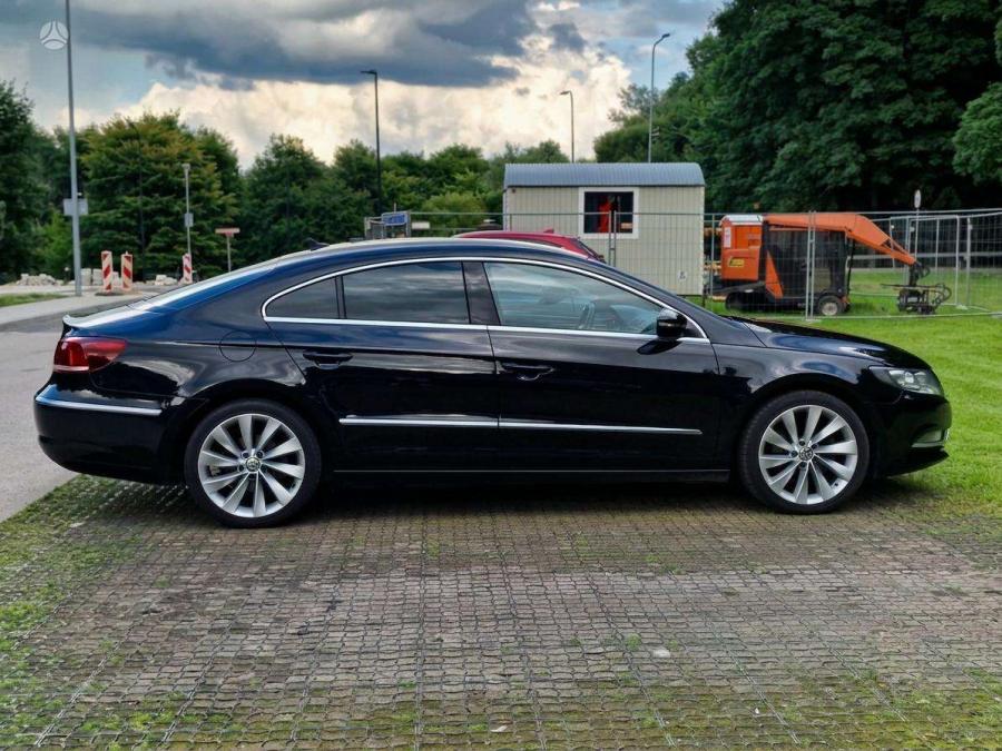 Black Volkswagen CC / Passat CC 2014 in Vilnius, with an engine capacity of 1.97 L and mileage of 299 thousand km for 7650 €, photo 5 on AUTOMOTO.COM.LV