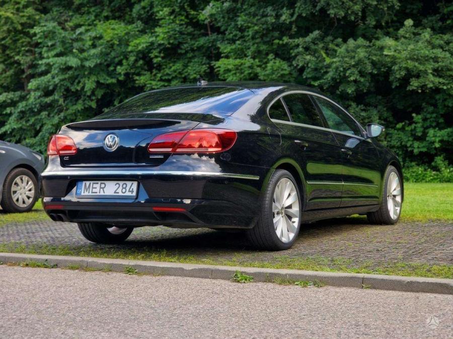 Black Volkswagen CC / Passat CC 2014 in Vilnius, with an engine capacity of 1.97 L and mileage of 299 thousand km for 7650 €, photo 6 on AUTOMOTO.COM.LV