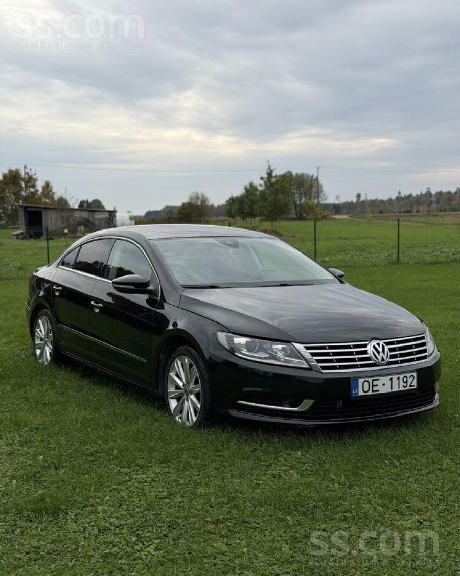 Black Volkswagen CC / Passat CC 2015 in Riga, with an engine capacity of 2.00 L and mileage of 231 thousand km for 7500 €, photo 3 on AUTOMOTO.COM.LV
