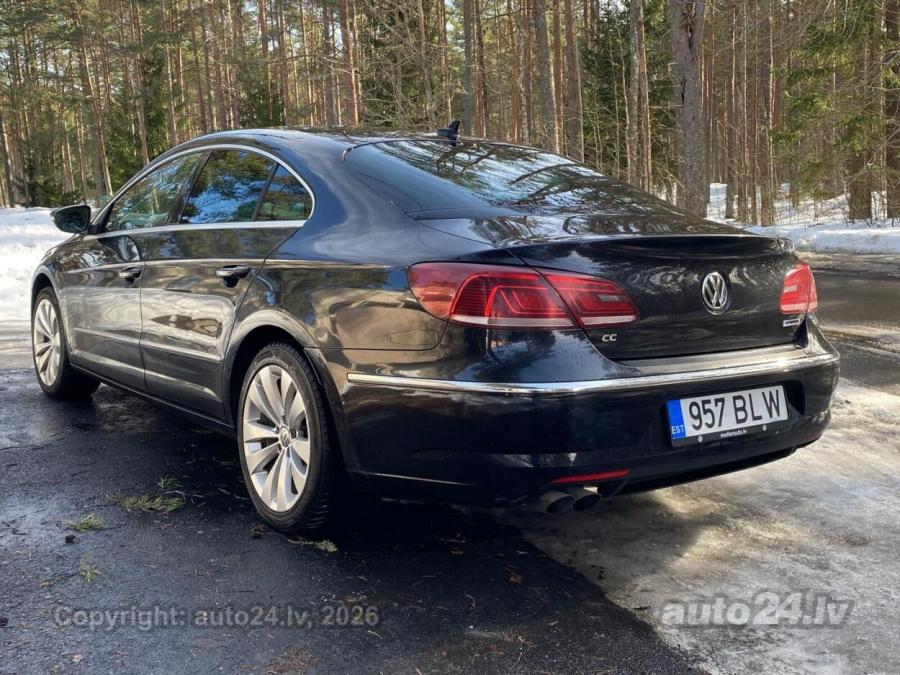 Black Volkswagen CC / Passat CC 2016 in Tallinn, with an engine capacity of 2.00 L and mileage of 158 thousand km for 11900 €, photo 6 on AUTOMOTO.COM.LV