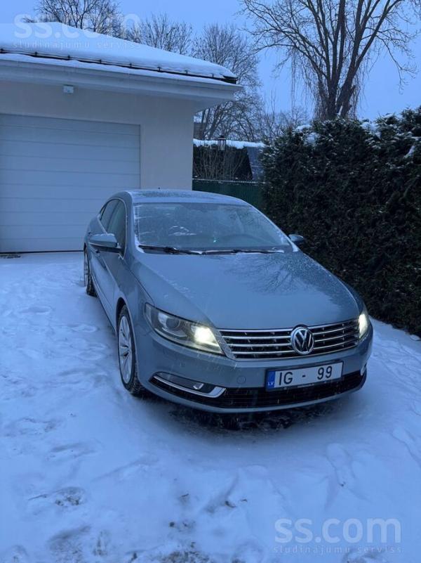 Blue Volkswagen CC / Passat CC 2012 in Riga, with an engine capacity of 2.00 L and mileage of 0 thousand km for 8500 €, photo 1 on AUTOMOTO.COM.LV