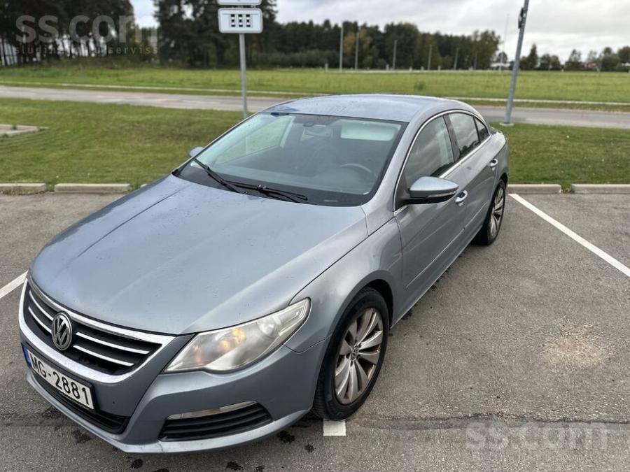 Blue Volkswagen CC / Passat CC 2009 in Riga, with an engine capacity of 2.00 L and mileage of 325 thousand km for 1890 €, photo 9 on AUTOMOTO.COM.LV