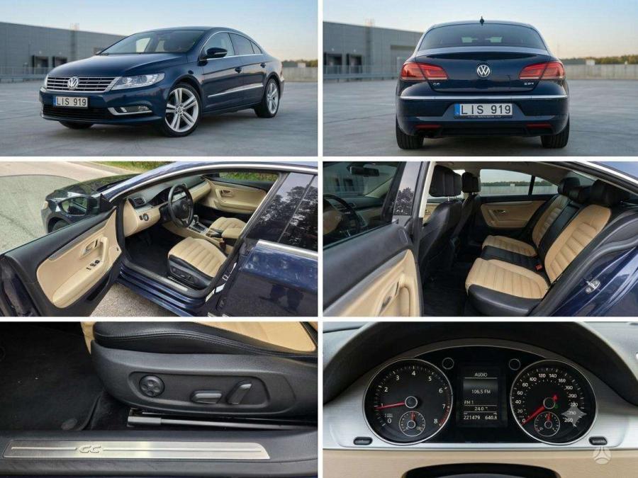 Zils Volkswagen CC / Passat CC 2013 Druskininkai, ar dzinēja tilpumu 2.00 L un nobraukumu 221 tūkst. km par 7200 €, foto 1 vietnē AUTOMOTO.COM.LV