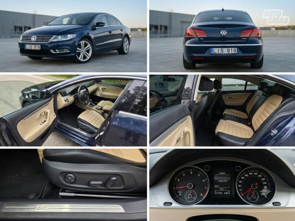 Blue Volkswagen CC / Passat CC 2013 in Druskininkai, with an engine capacity of 2.00 L and mileage of 222 thousand km for 6900 €, photo 8 on AUTOMOTO.COM.LV