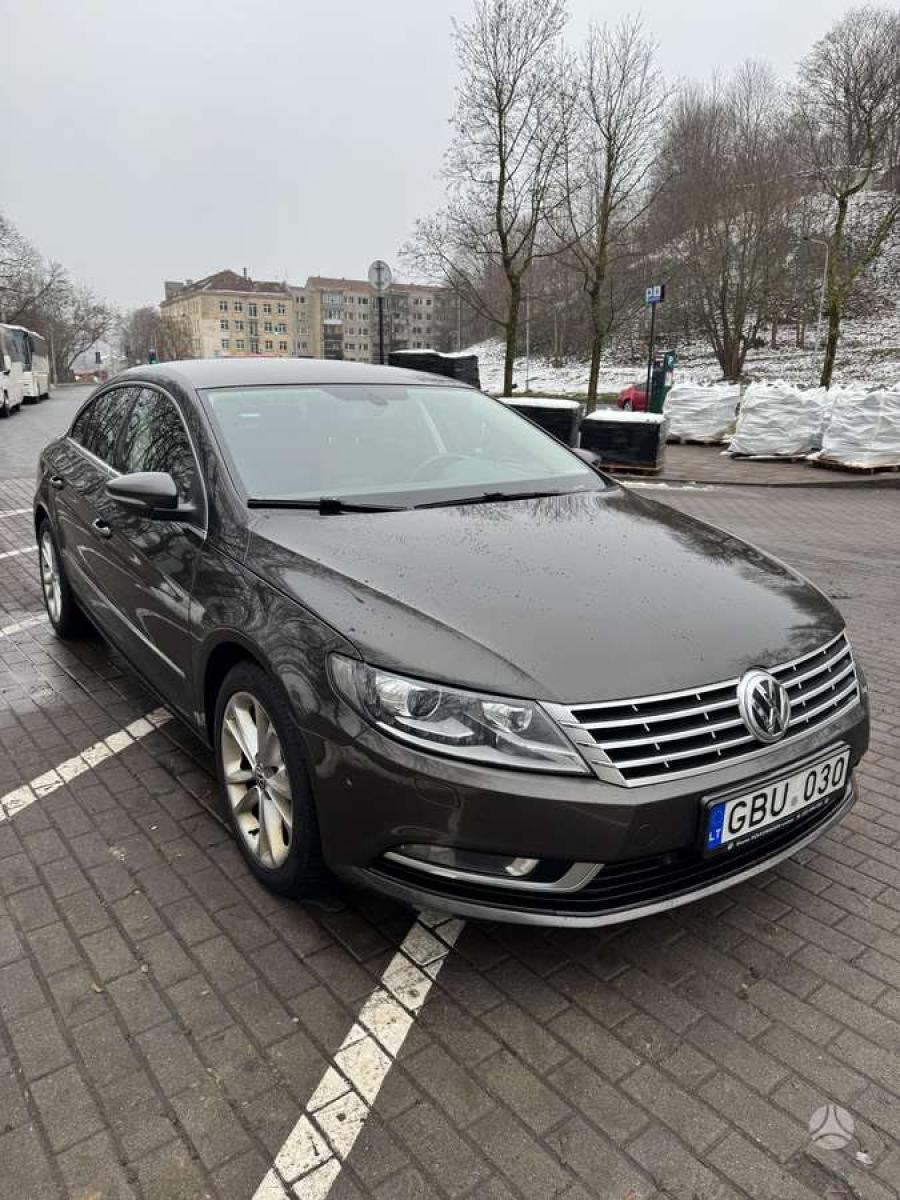 Brown Volkswagen CC / Passat CC 2012 in Vilnius, with an engine capacity of 1.97 L and mileage of 306 thousand km for 6700 €, photo 2 on AUTOMOTO.COM.LV
