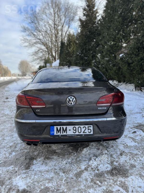 Brown Volkswagen CC / Passat CC 2013 in Riga, with an engine capacity of 2.00 L and mileage of 251 thousand km for 6500 €, photo 3 on AUTOMOTO.COM.LV
