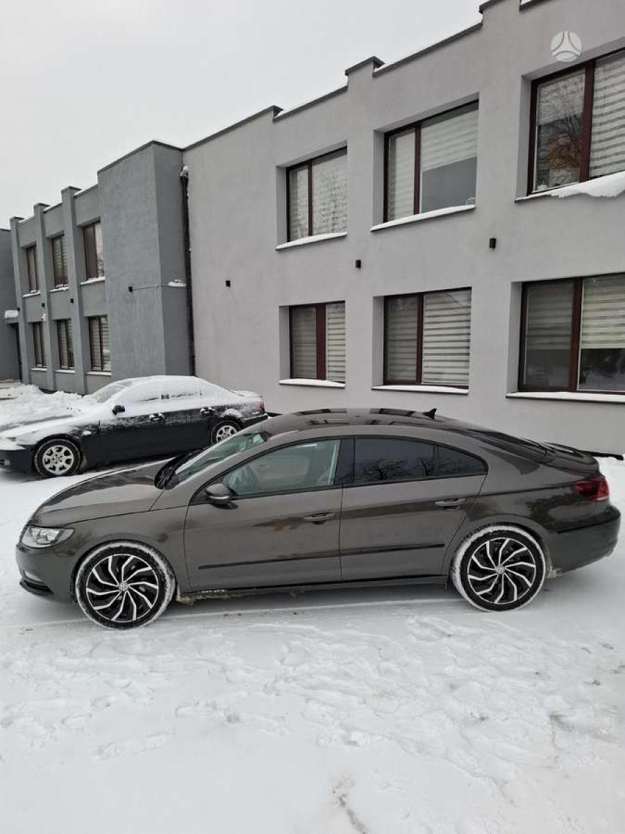 Brown Volkswagen CC / Passat CC 2014 in Palanga, with an engine capacity of 1.97 L and mileage of 219 thousand km for 9700 €, photo 3 on AUTOMOTO.COM.LV