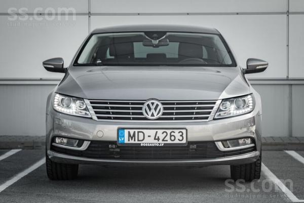 Brown Volkswagen CC / Passat CC 2015 in Riga, with an engine capacity of 1.40 L and mileage of 121 thousand km for 8950 €, photo 2 on AUTOMOTO.COM.LV