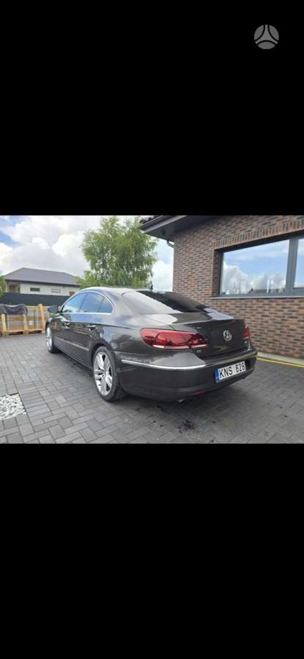 Brown Volkswagen CC / Passat CC 2013 in Klaipeda, with an engine capacity of 1.90 L and mileage of 157 thousand km for 5050 €, photo 4 on AUTOMOTO.COM.LV