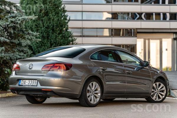 Brown Volkswagen CC / Passat CC 2014 in Riga, with an engine capacity of 2.00 L and mileage of 272 thousand km for 6950 €, photo 3 on AUTOMOTO.COM.LV