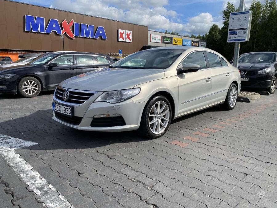 Grey Volkswagen CC / Passat CC 2008 in Vilnius, with an engine capacity of 1.80 L and mileage of 215 thousand km for 3700 €, photo 3 on AUTOMOTO.COM.LV