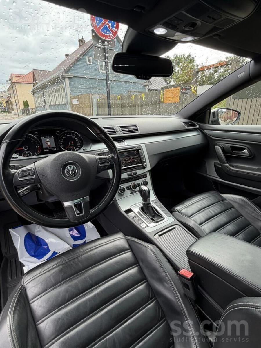 Grey Volkswagen CC / Passat CC 2012 in Jelgava, with an engine capacity of 2.00 L and mileage of 291 thousand km for 9300 €, photo 13 on AUTOMOTO.COM.LV