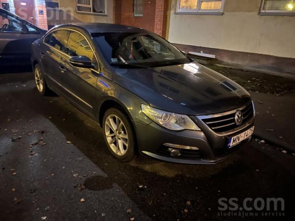 Grey Volkswagen CC / Passat CC 2008 in Riga, with an engine capacity of 2.00 L and mileage of 184 thousand km for 4550 €, photo 1 on AUTOMOTO.COM.LV