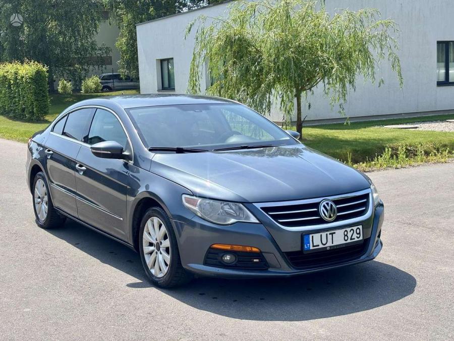 Grey Volkswagen CC / Passat CC 2009 in Vilnius, with an engine capacity of 1.98 L and mileage of 236 thousand km for 3500 €, photo 1 on AUTOMOTO.COM.LV