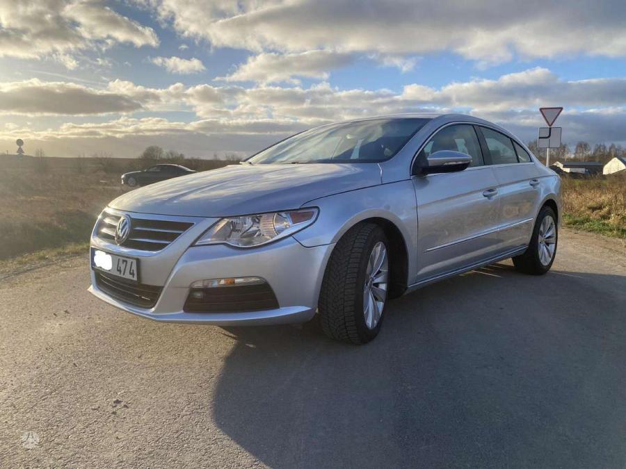 Grey Volkswagen CC / Passat CC 2012 in Klaipeda, with an engine capacity of 2.00 L and mileage of 113 thousand km for 4750 €, photo 1 on AUTOMOTO.COM.LV