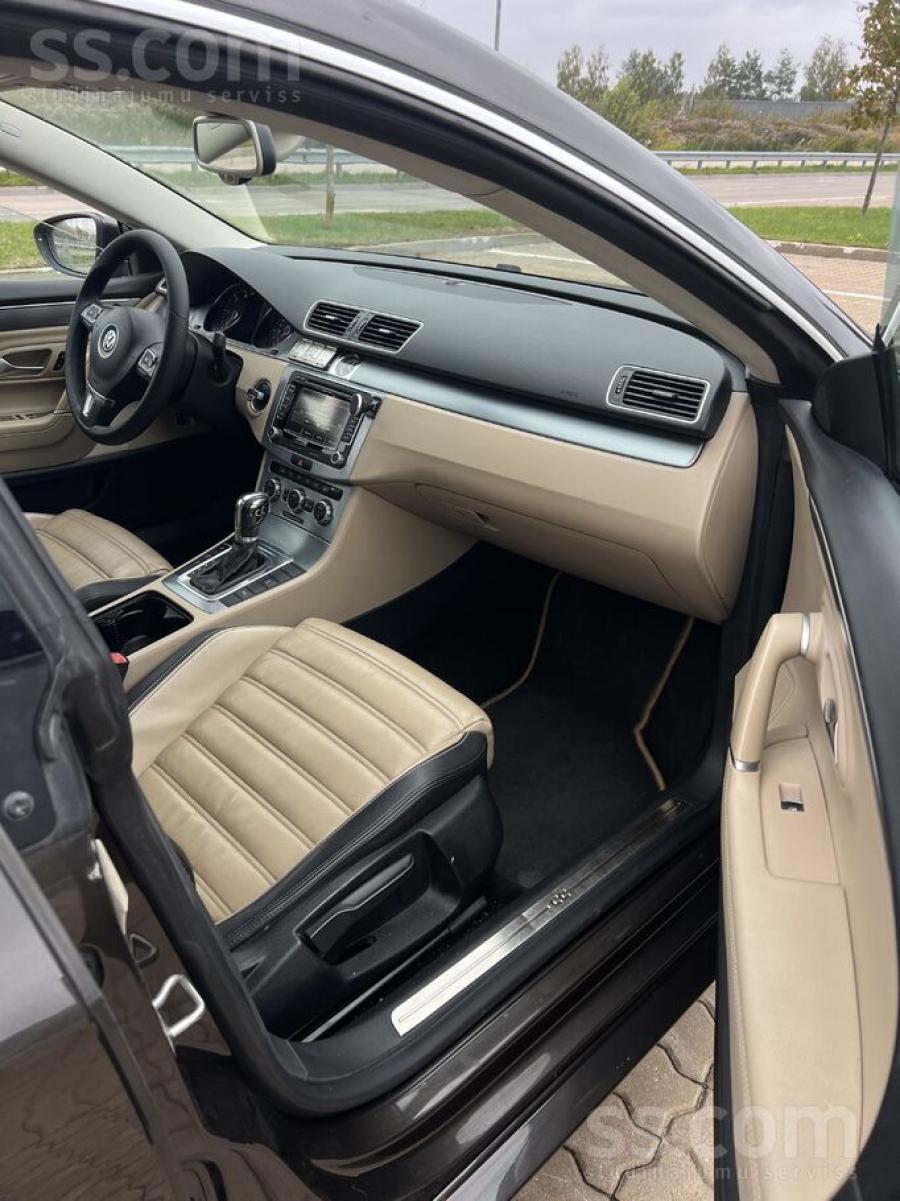 Grey Volkswagen CC / Passat CC 2012 in Riga, with an engine capacity of 2.00 L and mileage of 349 thousand km for 5900 €, photo 12 on AUTOMOTO.COM.LV