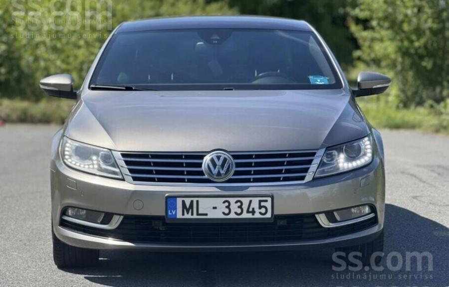 Grey Volkswagen CC / Passat CC 2013 in Jelgava, with an engine capacity of 2.00 L and mileage of 404 thousand km for 7500 €, photo 4 on AUTOMOTO.COM.LV