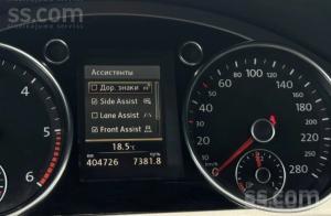 Grey Volkswagen CC / Passat CC 2013 in Jelgava, with an engine capacity of 2.00 L and mileage of 404 thousand km for 7500 €, photo 11 on AUTOMOTO.COM.LV