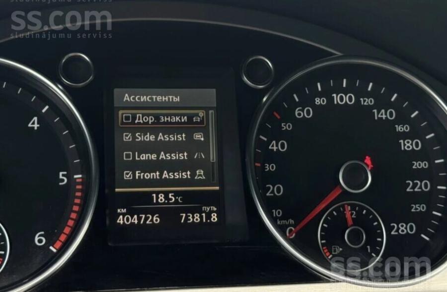 Grey Volkswagen CC / Passat CC 2013 in Jelgava, with an engine capacity of 2.00 L and mileage of 404 thousand km for 7500 €, photo 11 on AUTOMOTO.COM.LV