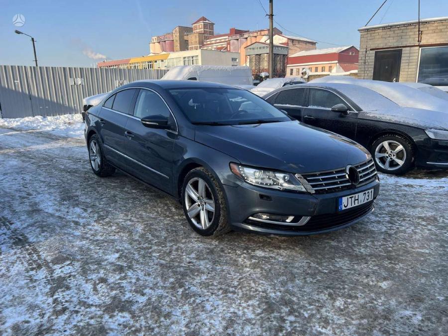 Grey Volkswagen CC / Passat CC 2014 in Kaunas, with an engine capacity of 1.99 L and mileage of 135 thousand km for 5400 €, photo 2 on AUTOMOTO.COM.LV
