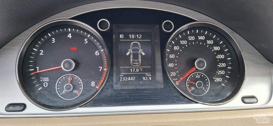 Volkswagen CC / Passat CC 2015 in Vilnius, with an engine capacity of 2.00 L and mileage of 232 thousand km for 4950 €, photo 15 on AUTOMOTO.COM.LV
